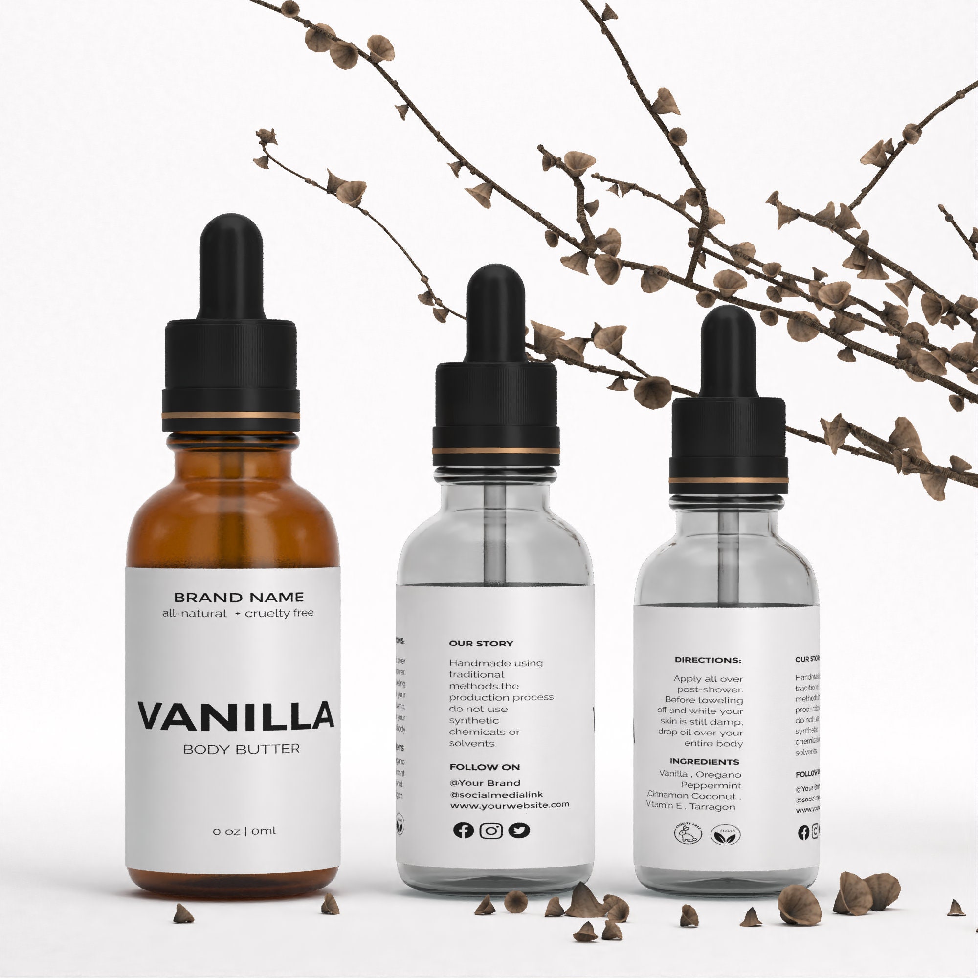 DIY Editable Cosmetic Label Template Personalize Body - Etsy