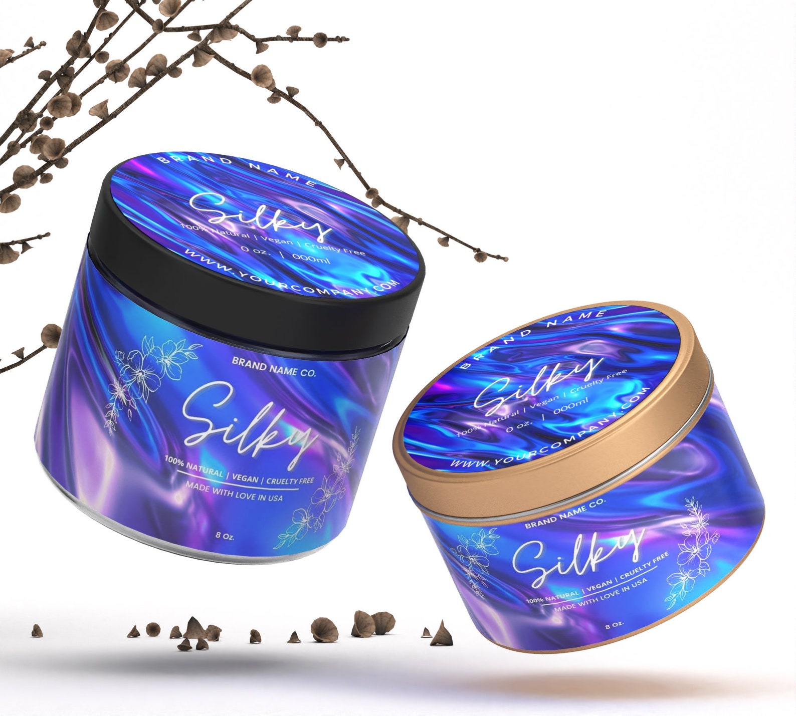 DIY Printable Body Butter Label Design Template Custom - Etsy