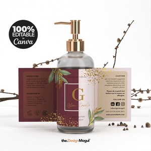 Glam Care DIY Editable Skincare Product Label Collection Body Butter ...
