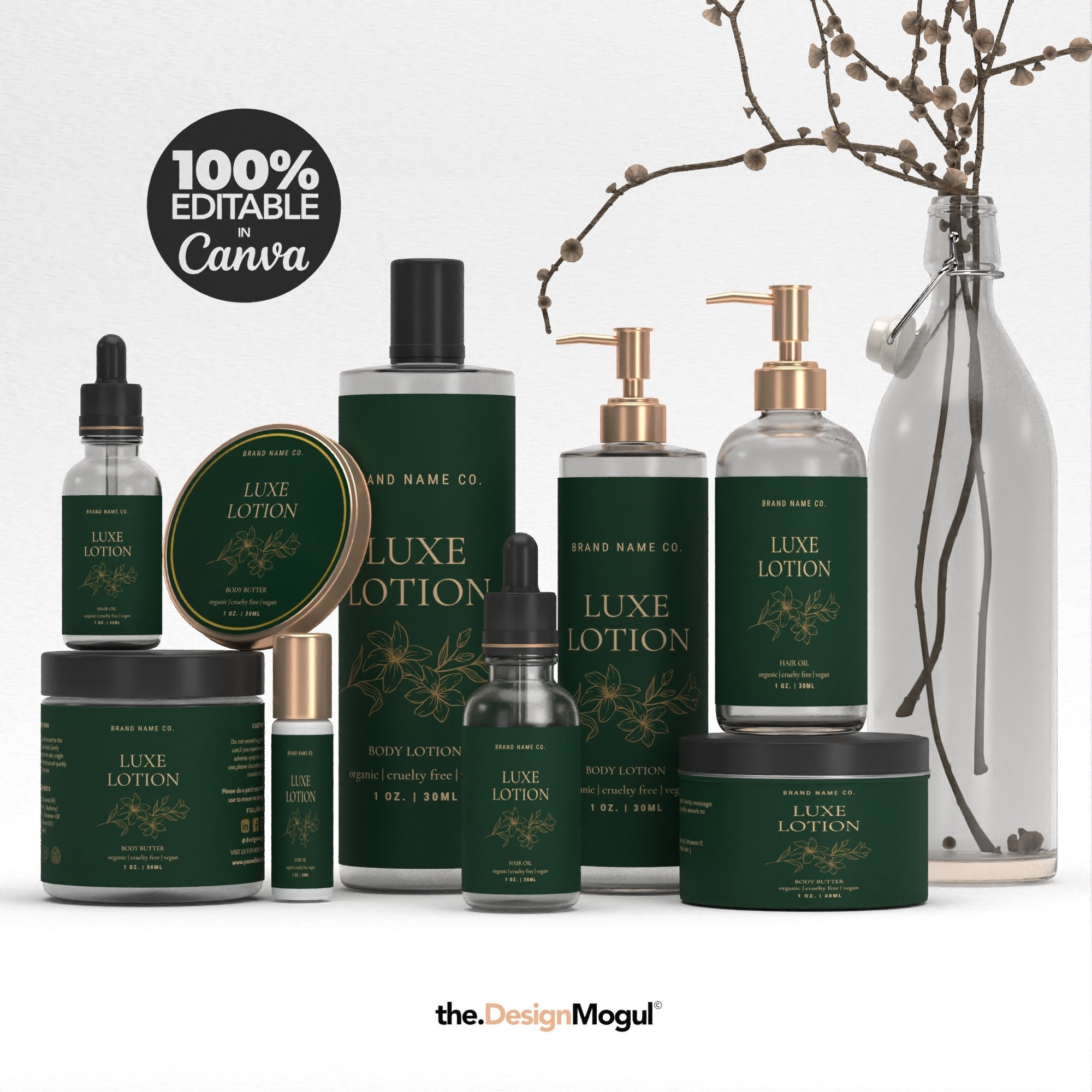 Editable Body Product Labels CANVA DIY Cosmetic Labels - Etsy UK