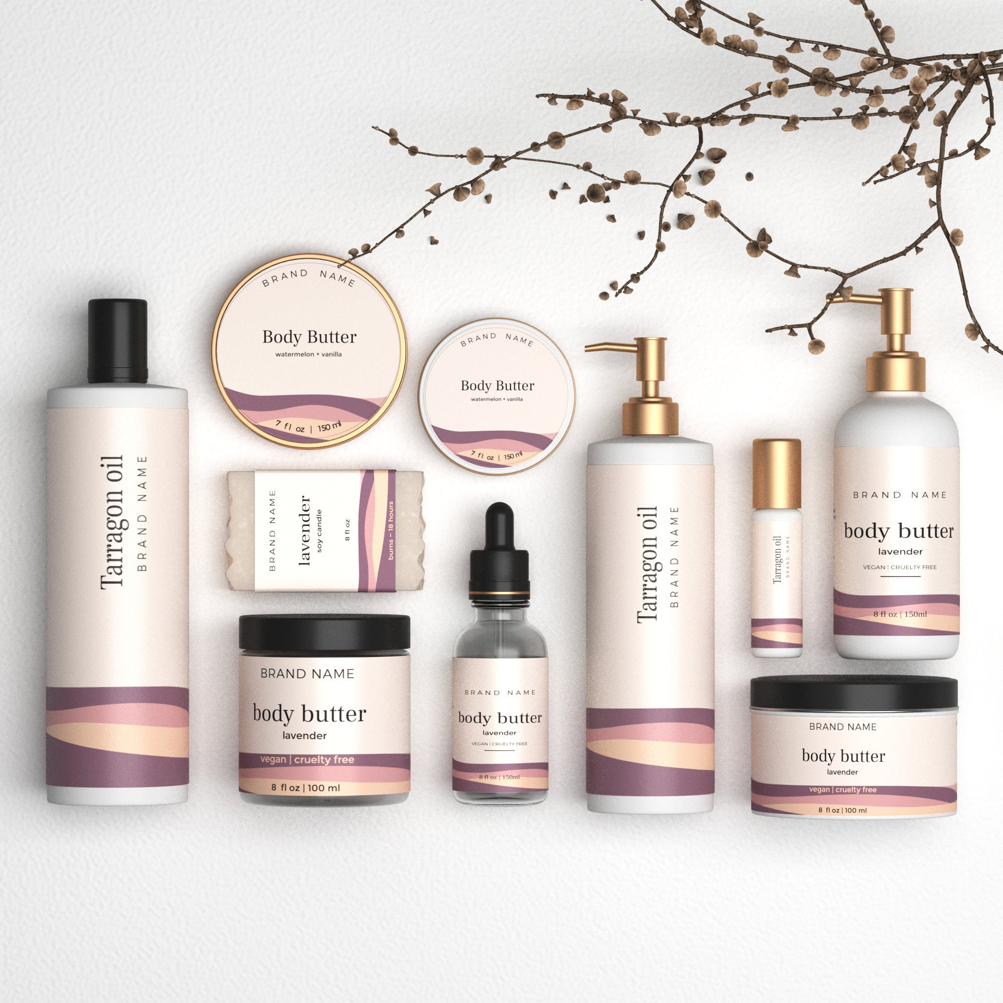 DIY Editable Product Labels 1oz / 2oz / 4oz / 8oz Editable - Etsy UK