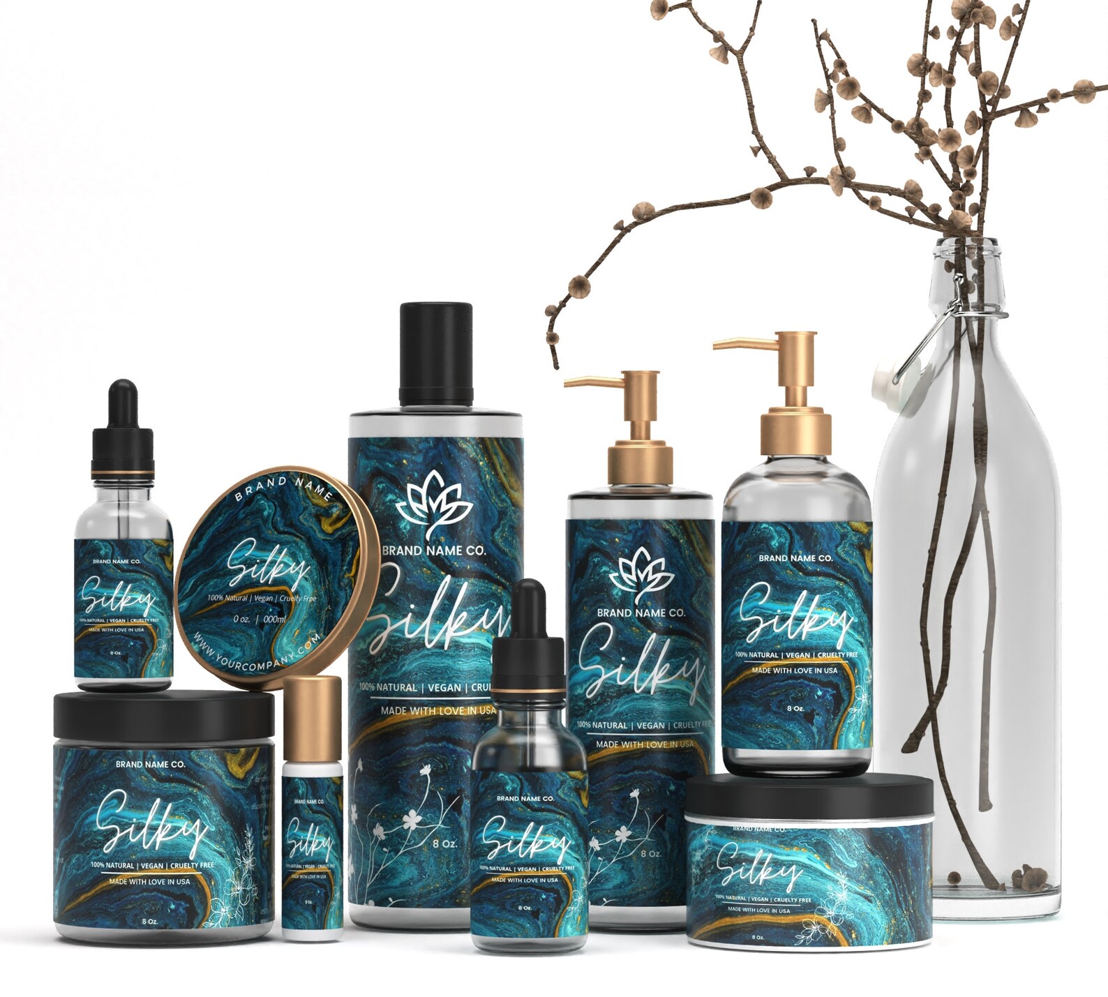 Editable Skincare Labels Pack DIY Body Product Labels - Etsy