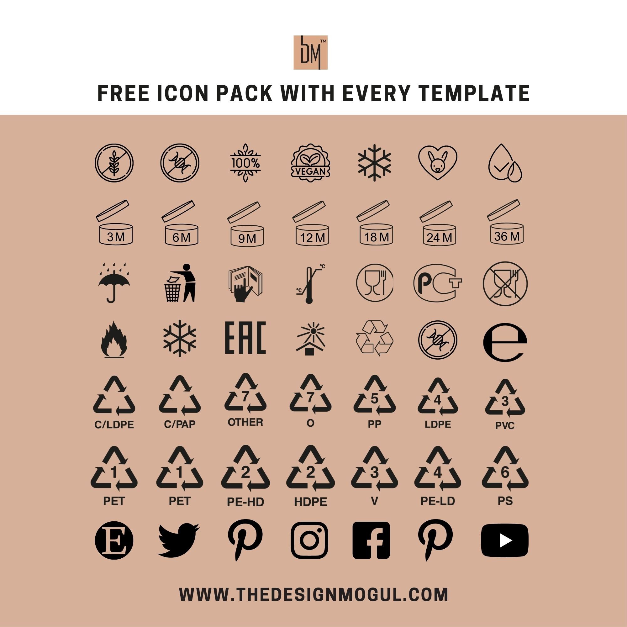 DIY Editable Cosmetic Label Template Personalize Body - Etsy