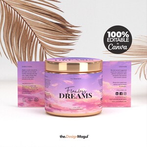 Editable Body Product Labels CANVA, DIY Cosmetic Labels, Editable ...