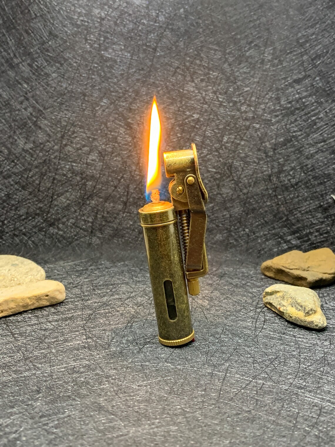 Vintage Bronze Mechanical Lighter Kerosene Steampunk Trench | Etsy