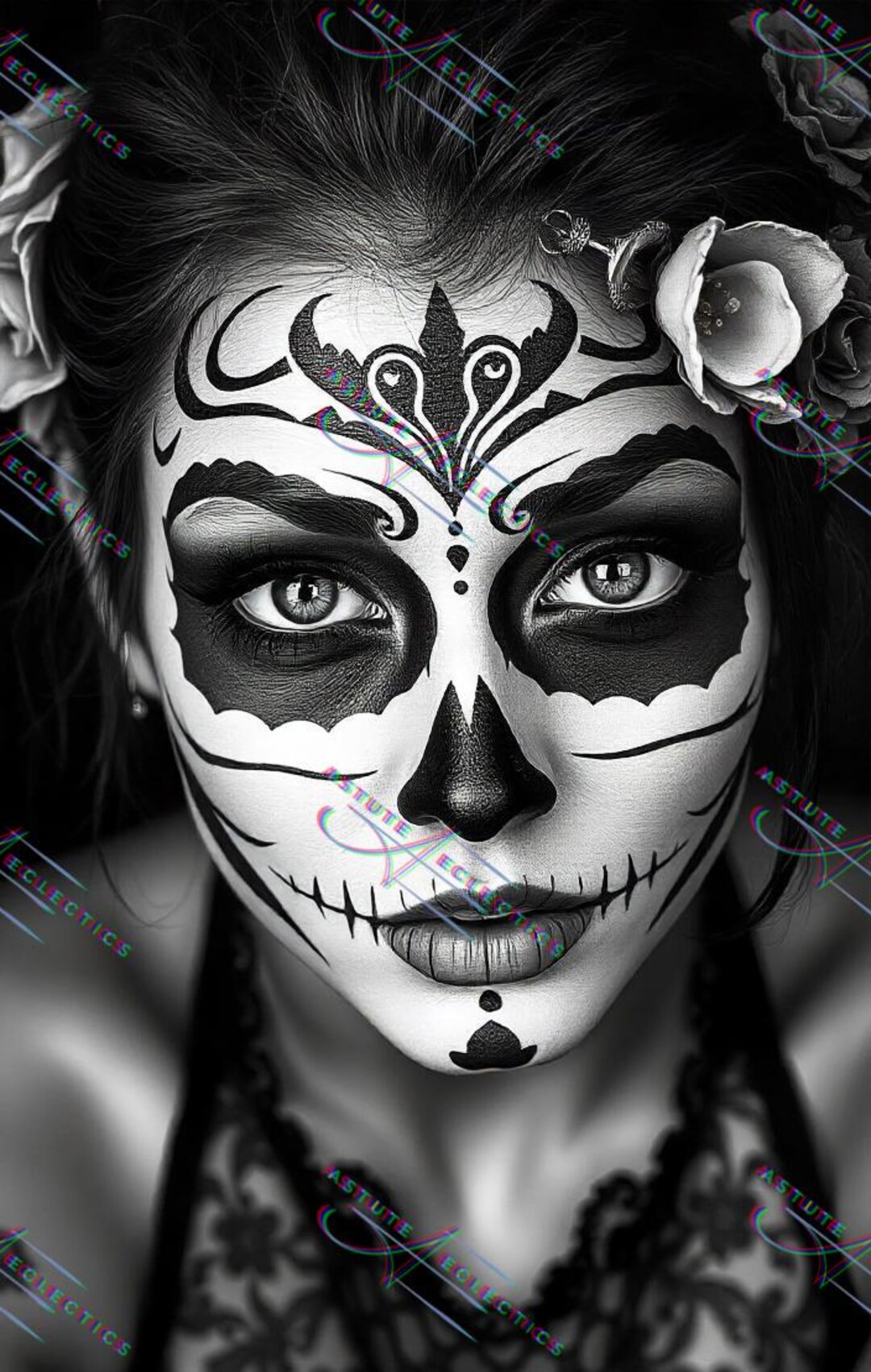 Sexy Day of the Dead Girl Design File No.5 SVG/PNG/JPEG Laser Engraving ...