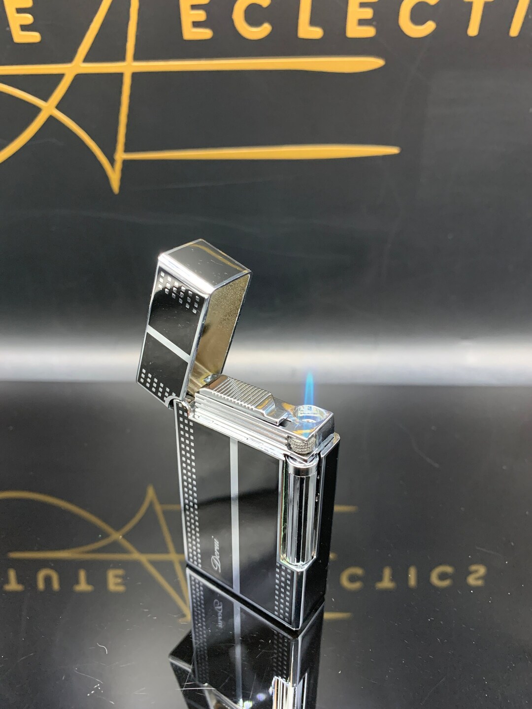 Flint Jet Lighter Black Flip Top Butane Jet Torch Adjustable - Etsy