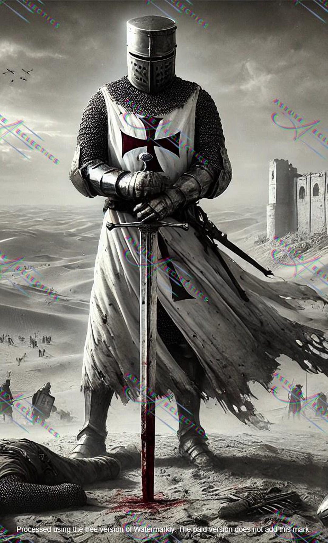 Knight Templar Design File - SVG - PNG - JPEG - Laser Engraving ...