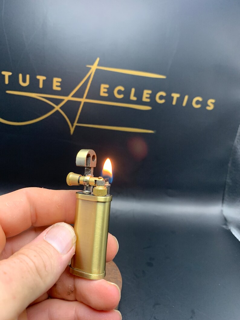 Bronze Wick Lighter Flint Wheel Kerosene Cool Vintage - Etsy
