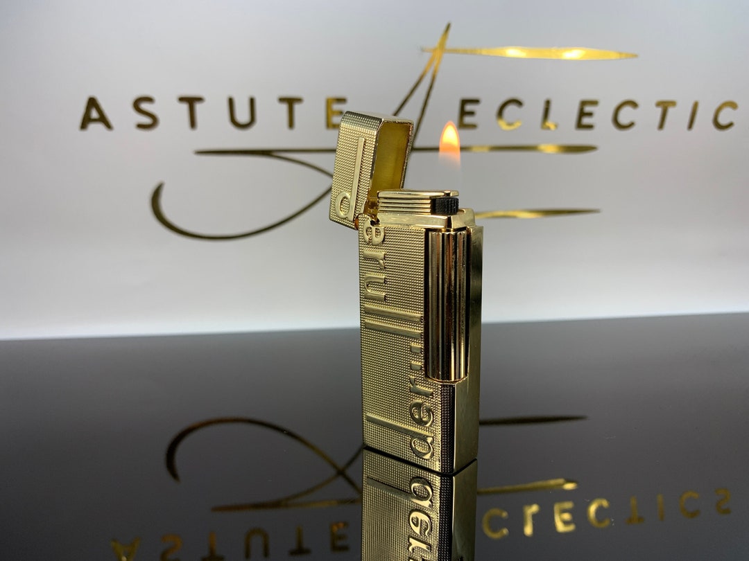 Deluxe Flint Lighter, Gold Flip Top Side Grind Flint Lighter ...