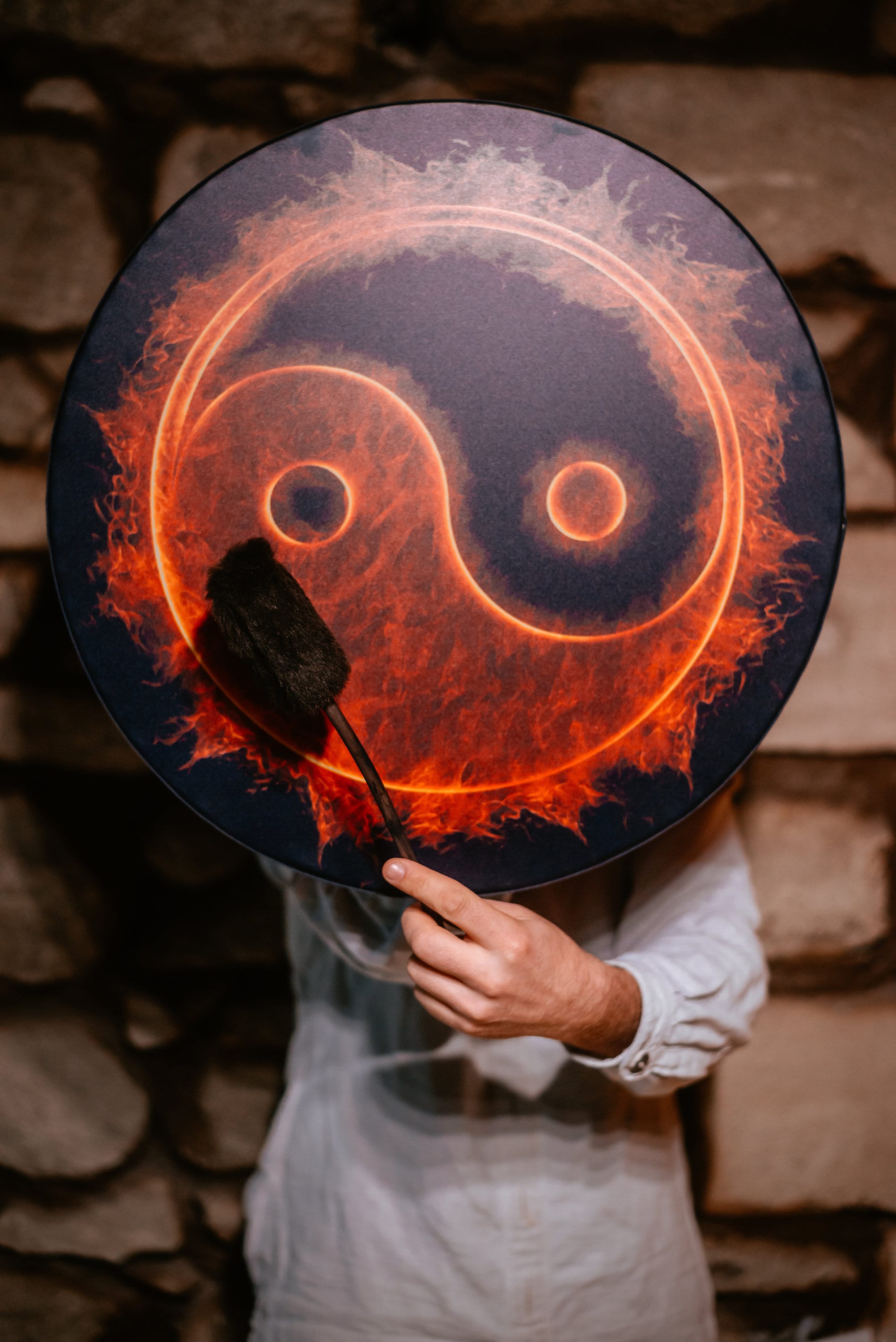 Vegan Shaman Drum In/Yan sound healing | Etsy