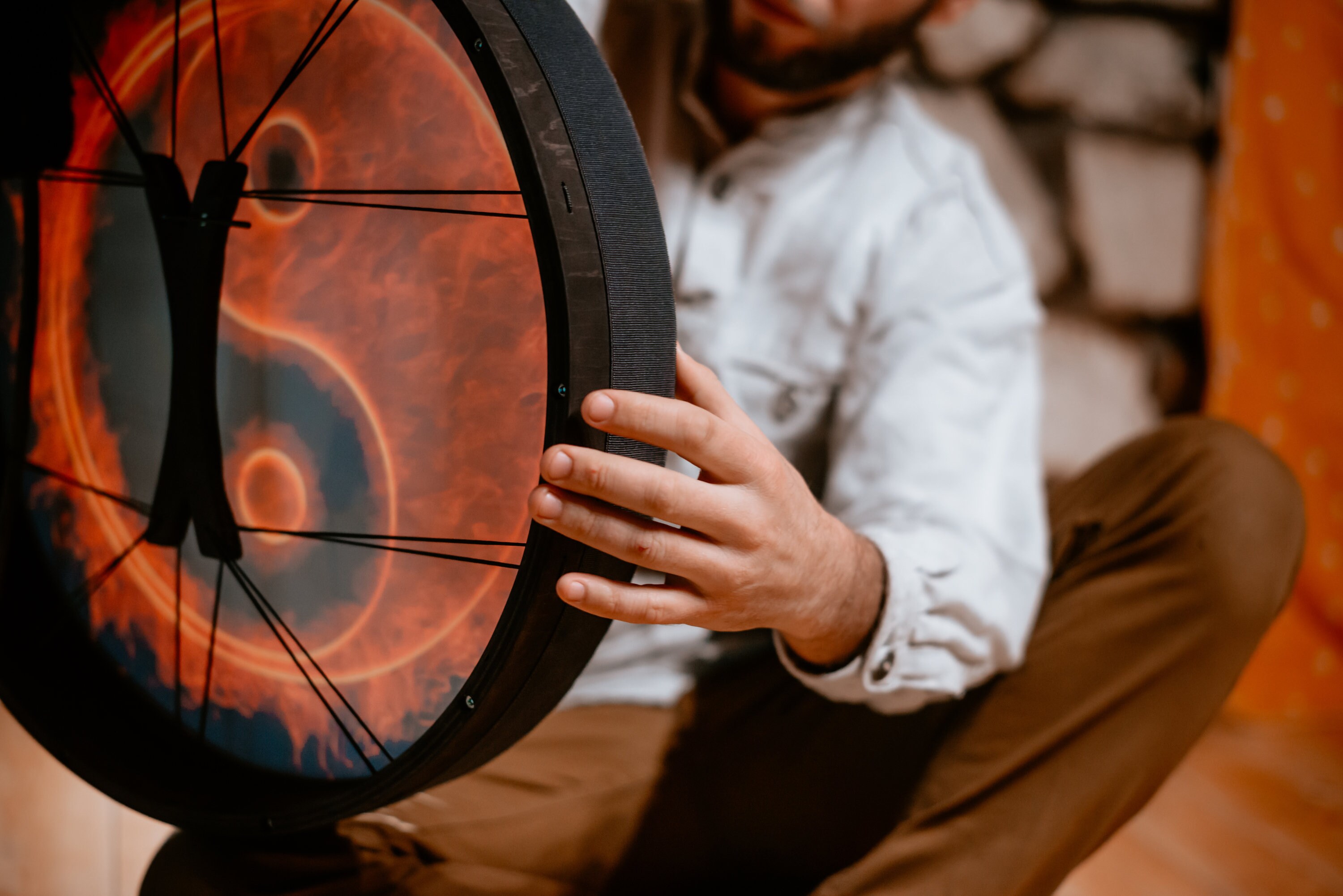 Vegan Shaman Drum In/Yan sound healing | Etsy