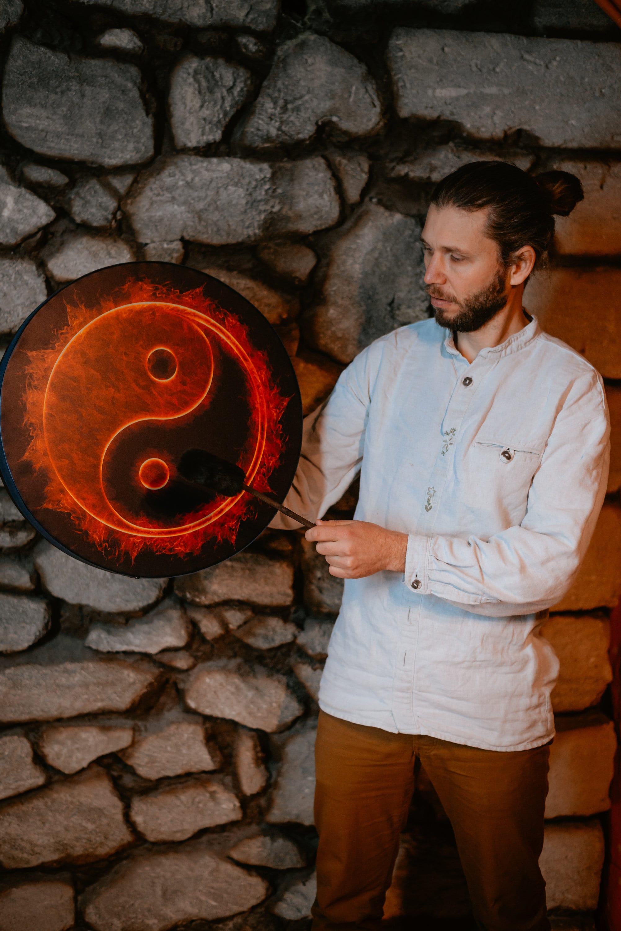 Vegan Shaman Drum In/Yan sound healing | Etsy