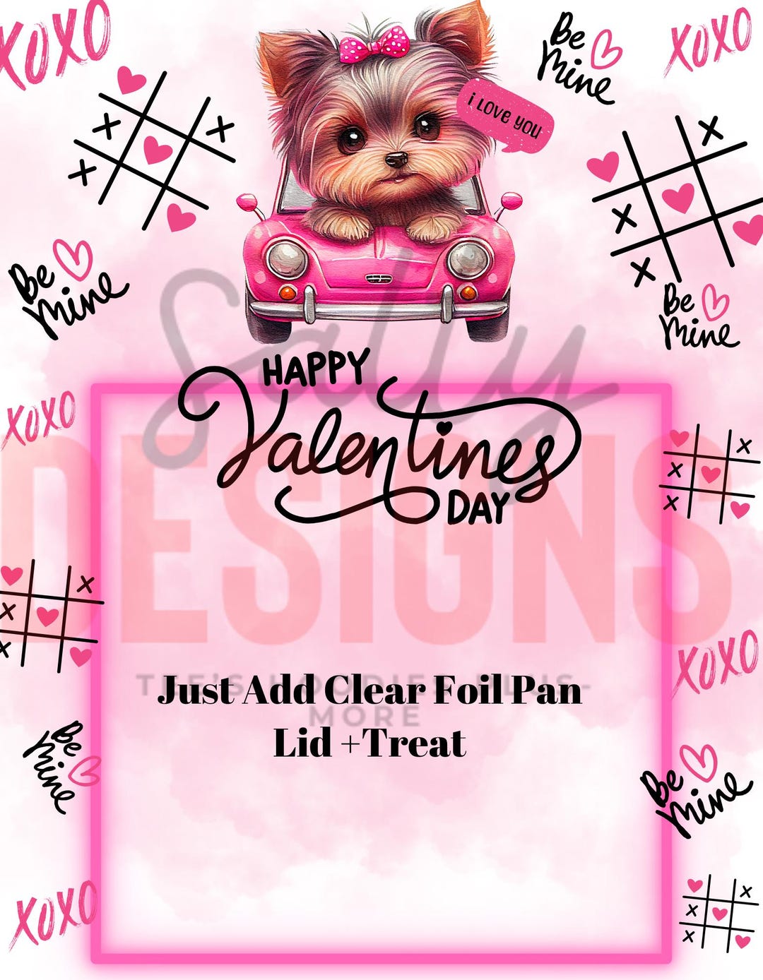 Girls Valentine's Day Jumbo Treat Card Instant Download, Ready to Print ...