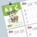 4 Sets of Fun & Easy Hand Writing Alphabet PDF, ABC Preschool Uppercase ...