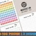 Printable Number 100 Poster, 1-100 Template, 1-100 Chart, Homeschool ...