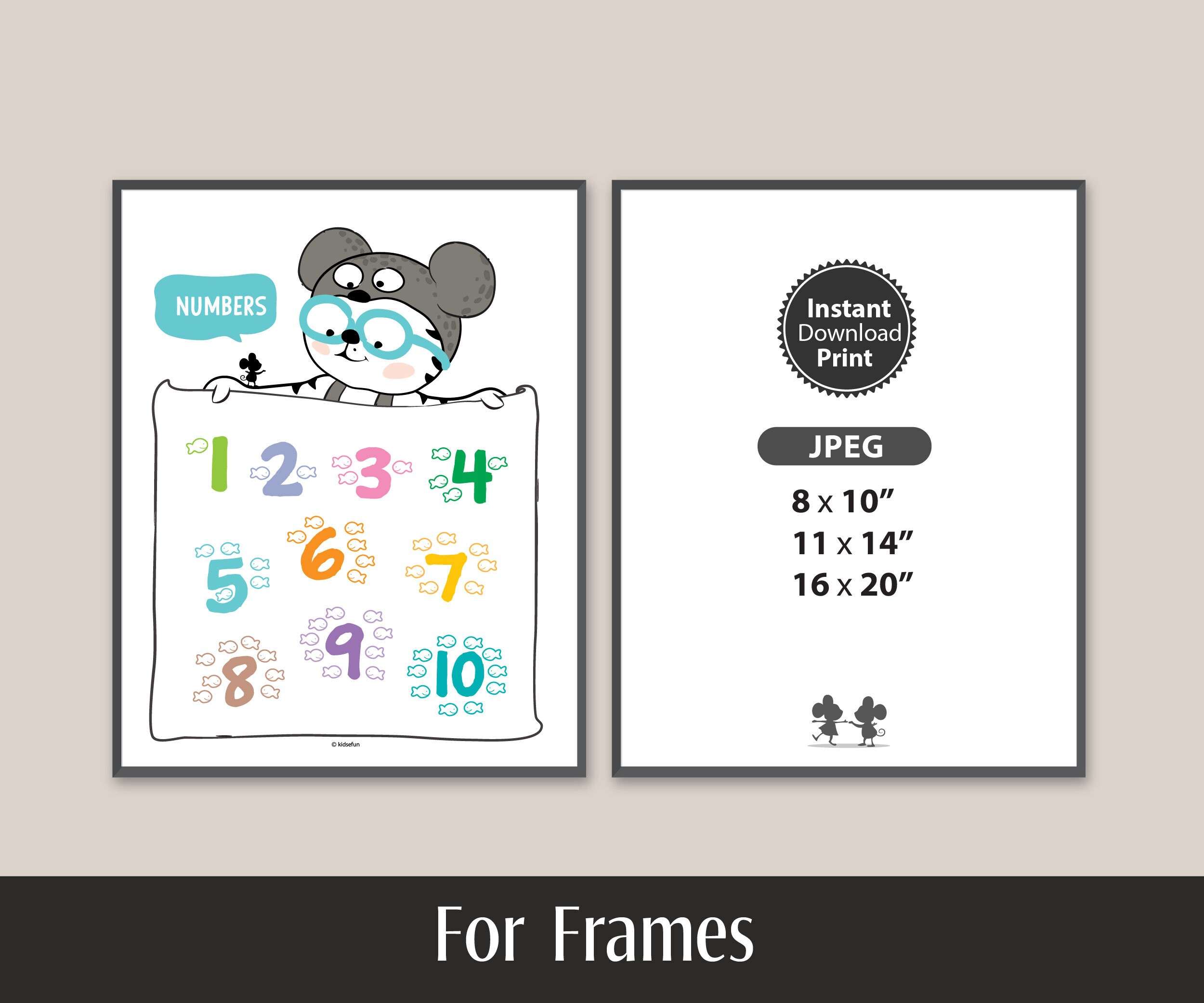 Rainbow Toddler Learning Poster Printable, Kids Friendly Preschool ...