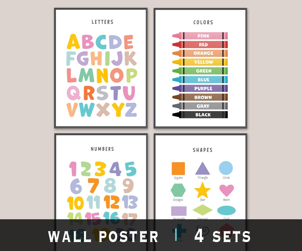 Educational Posters for Preschoolers, Homeschool Printable ...