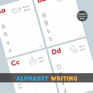 English Alphabet Poster & Workbook Combo Set, Homeschool, Classroom ...