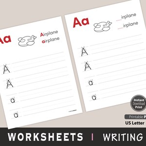 English Alphabet Poster & Workbook Combo Set, Homeschool, Classroom ...