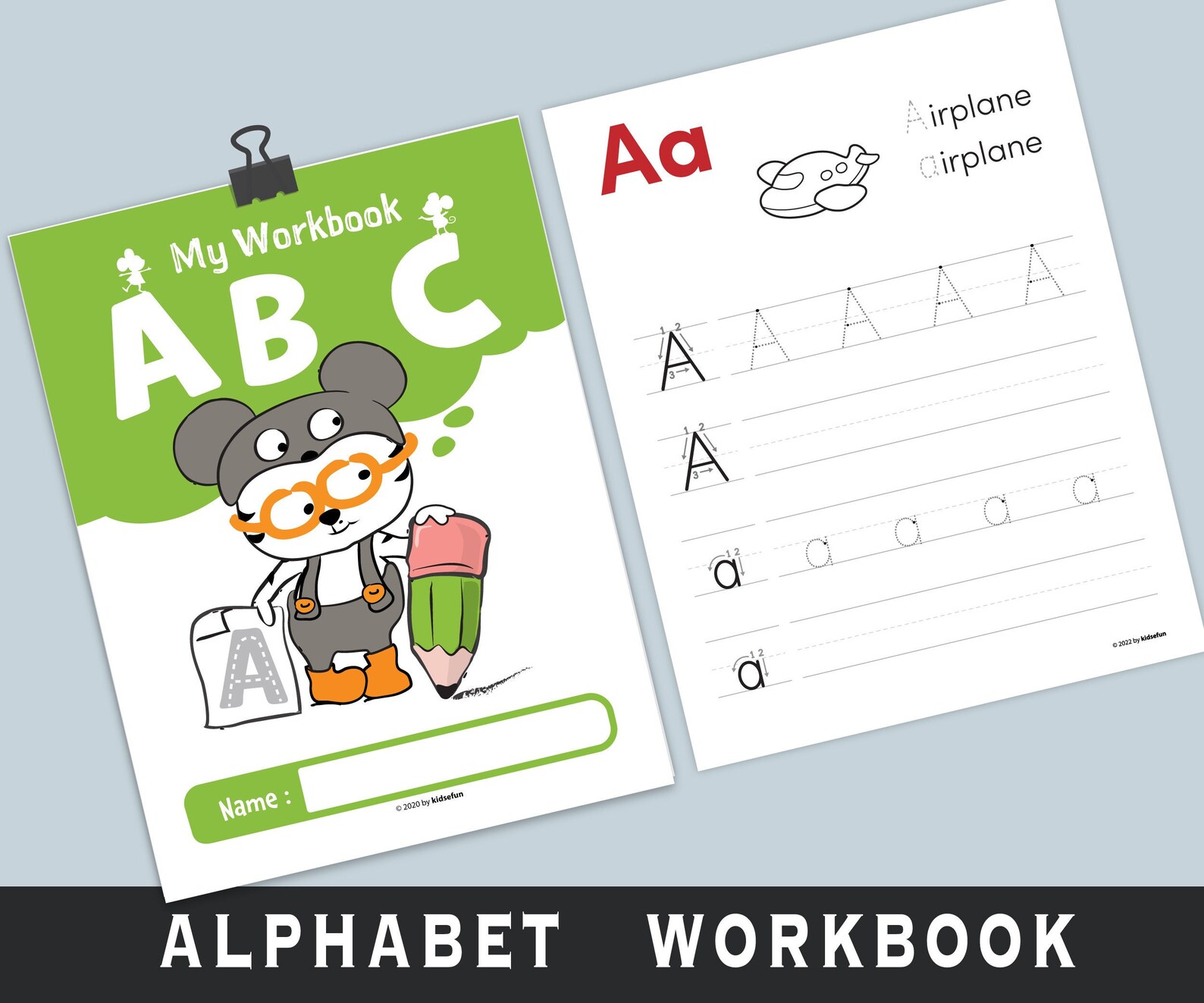 4 Sets of Fun & Easy Hand Writing Alphabet PDF, ABC Preschool Uppercase ...