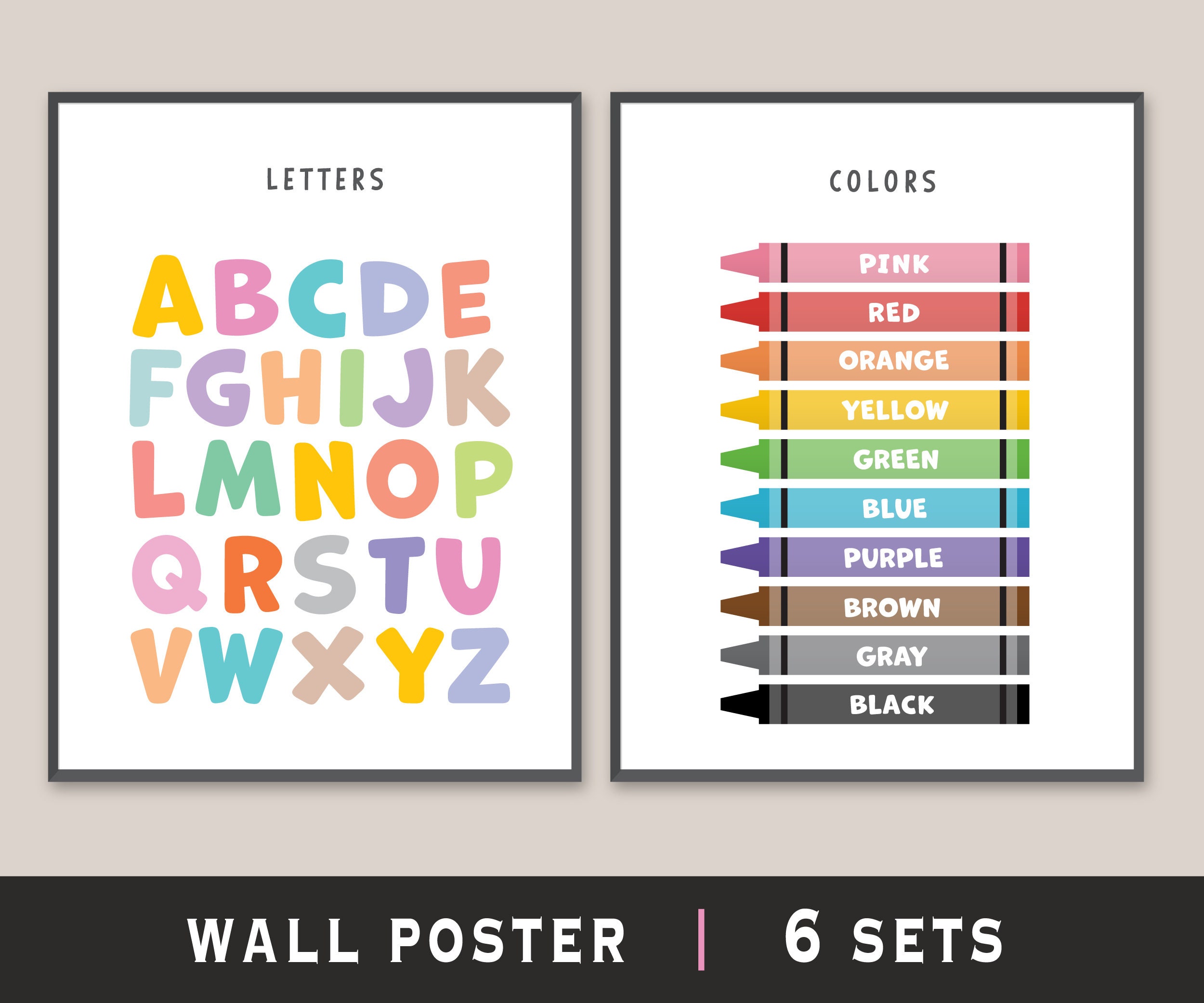 Educational Posters for Preschoolers, Homeschool Printable, Classroom ...