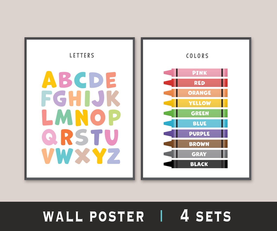 Educational Posters for Preschoolers, Homeschool Printable ...