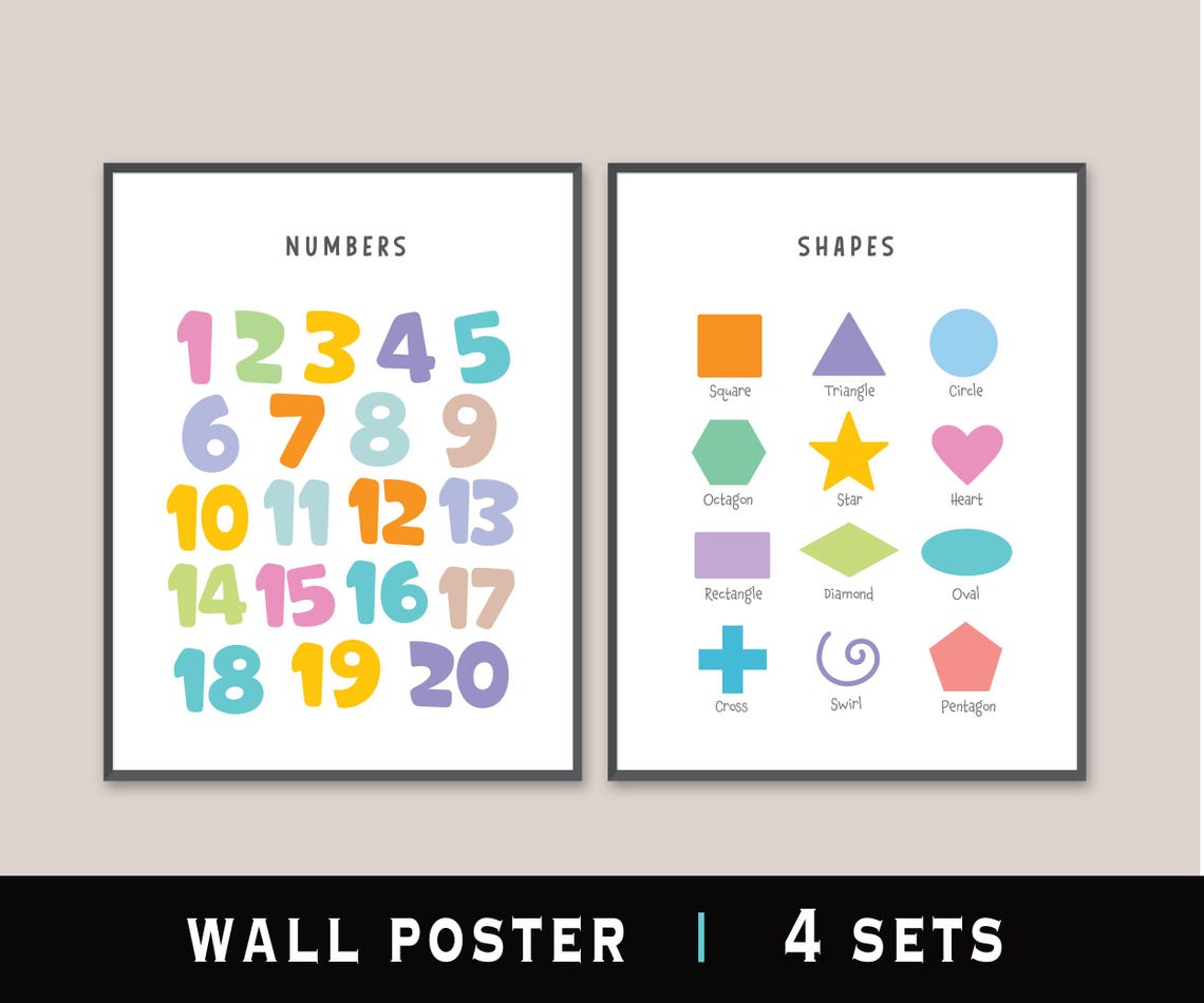 Educational Posters for Preschoolers, Homeschool Printable ...