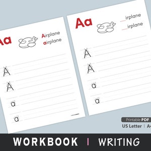 4 Sets of Fun & Easy Hand Writing Alphabet PDF, ABC Preschool Uppercase ...