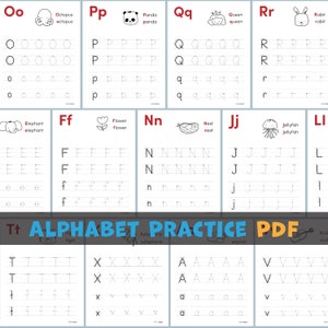 English Alphabet Poster & Workbook Combo Set, Homeschool, Classroom ...