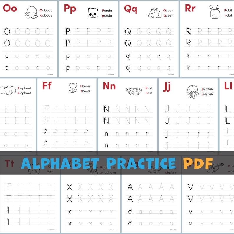 English Alphabet Poster & Workbook Combo Set, Homeschool, Classroom ...