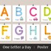 Toddler ABC Poster With DIY Fun, One Letter a Day Alphabet, Beginning ...