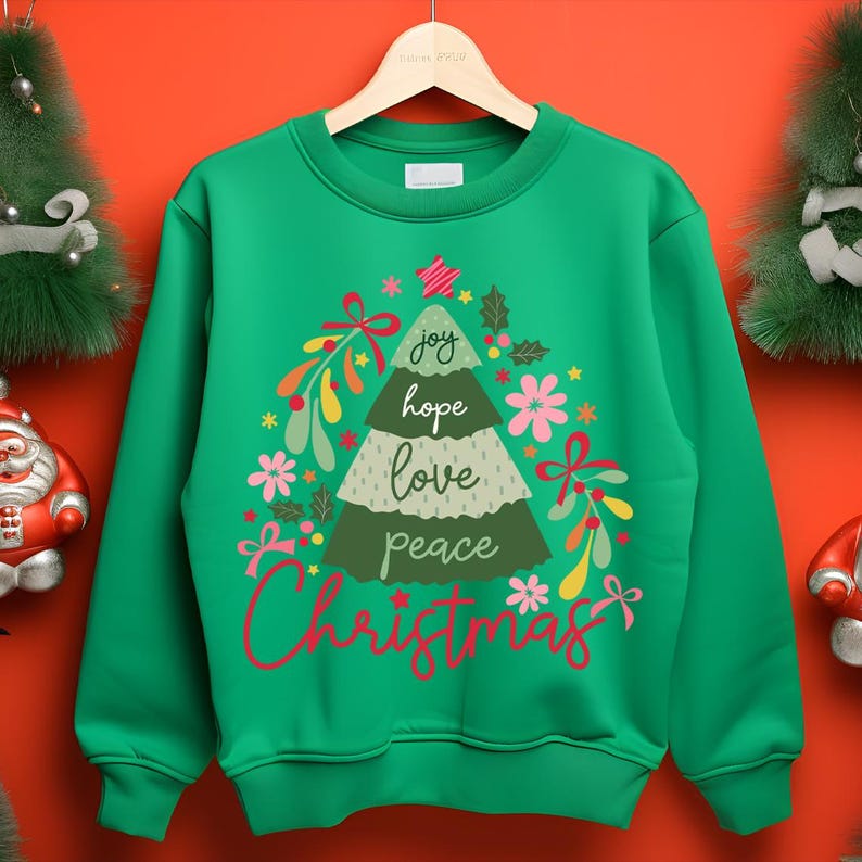 Joy Hope Peace Love Christmas Png, Christmas Tree Png, Joy Png, Peace ...