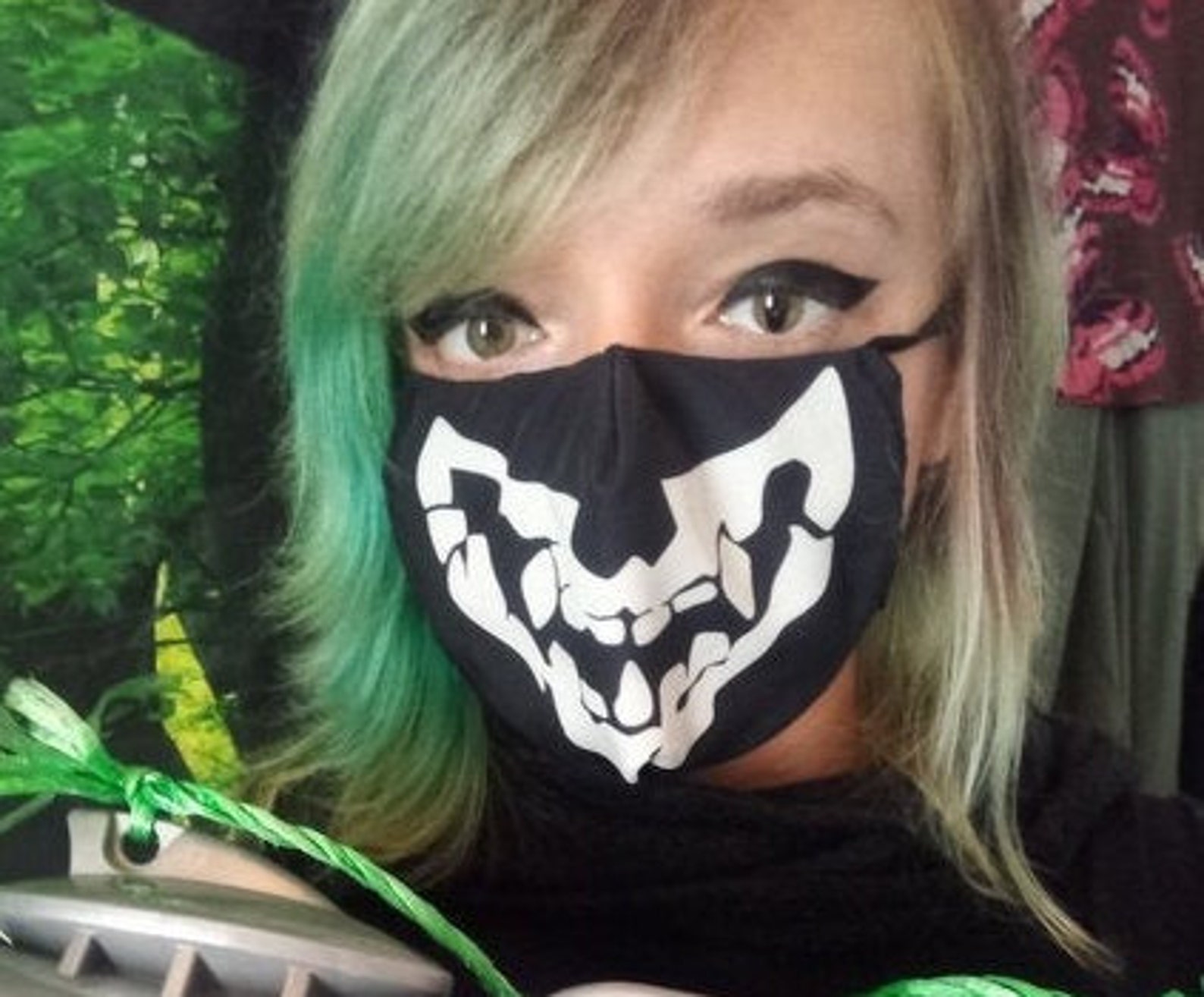 Splatoon Inkling Skull Face Mask - Etsy