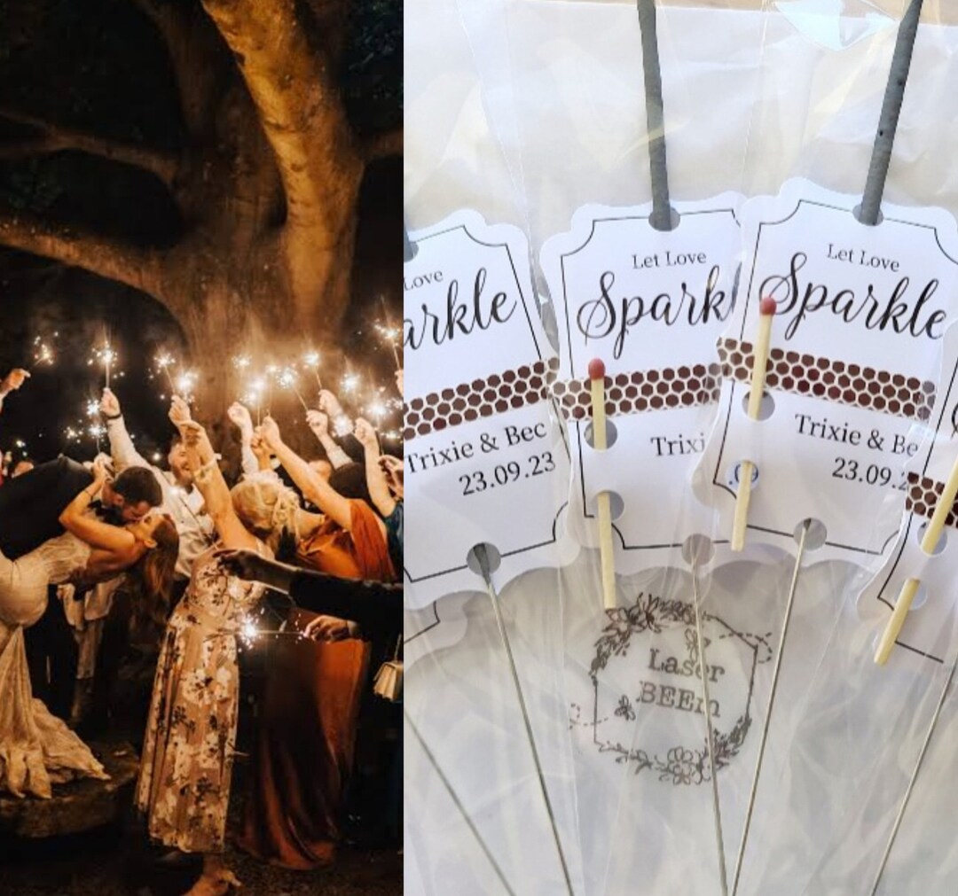 Wedding Sparklers, Wedding Sparkler Card, Let Love Sparkle, Striker ...