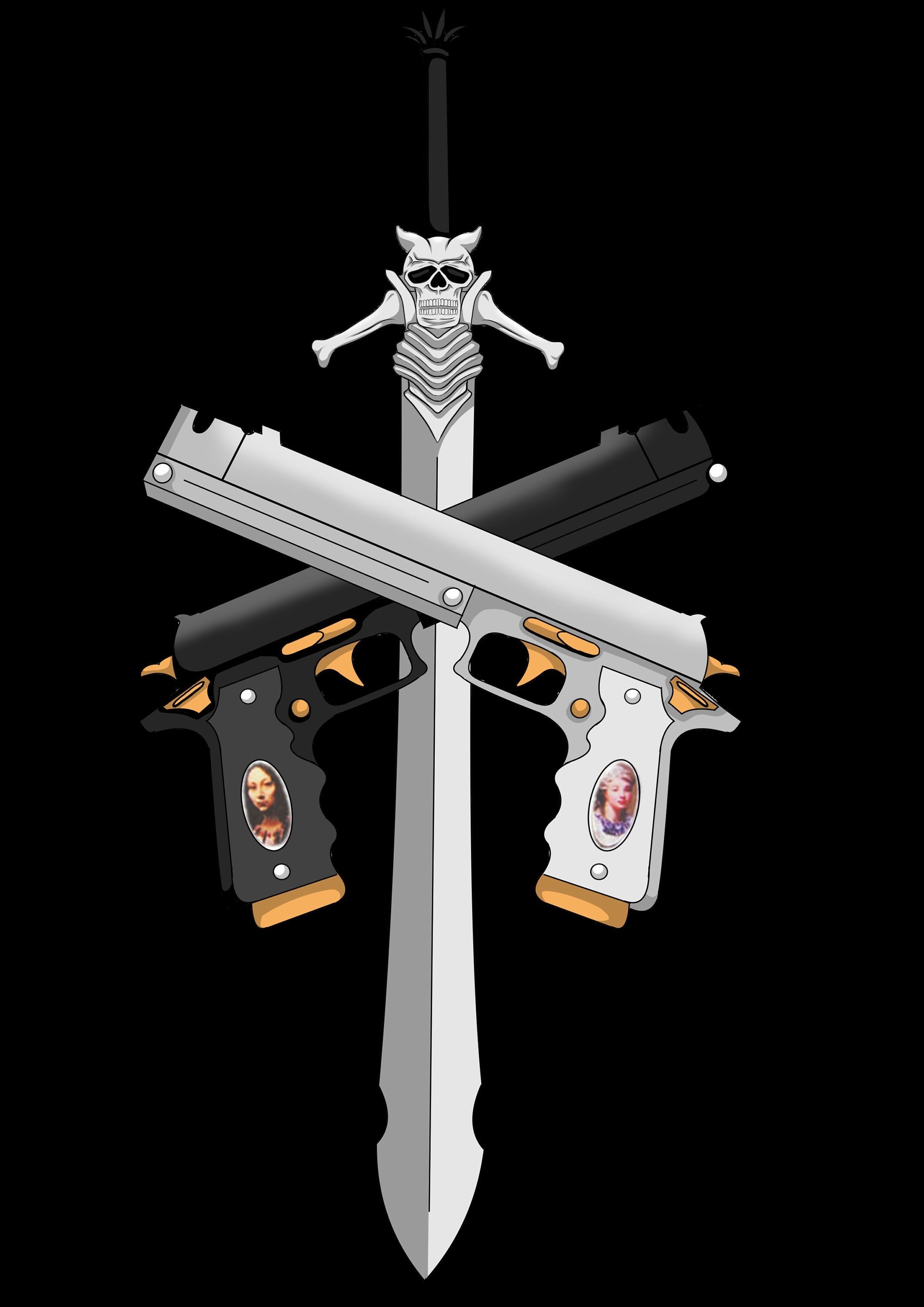 Dante (DMC) Weapon Set Sticker - Etsy