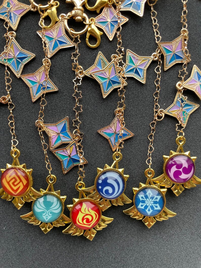 Genshin Water Vision Keyring - Etsy