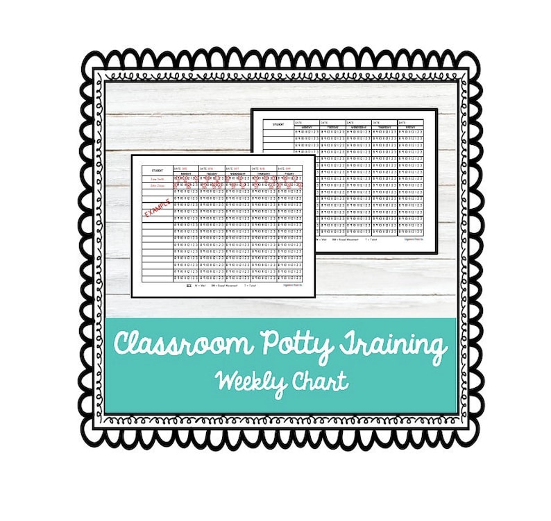 Classroom Potty Training | Weekly Chart | Early Childhood | Printable ...