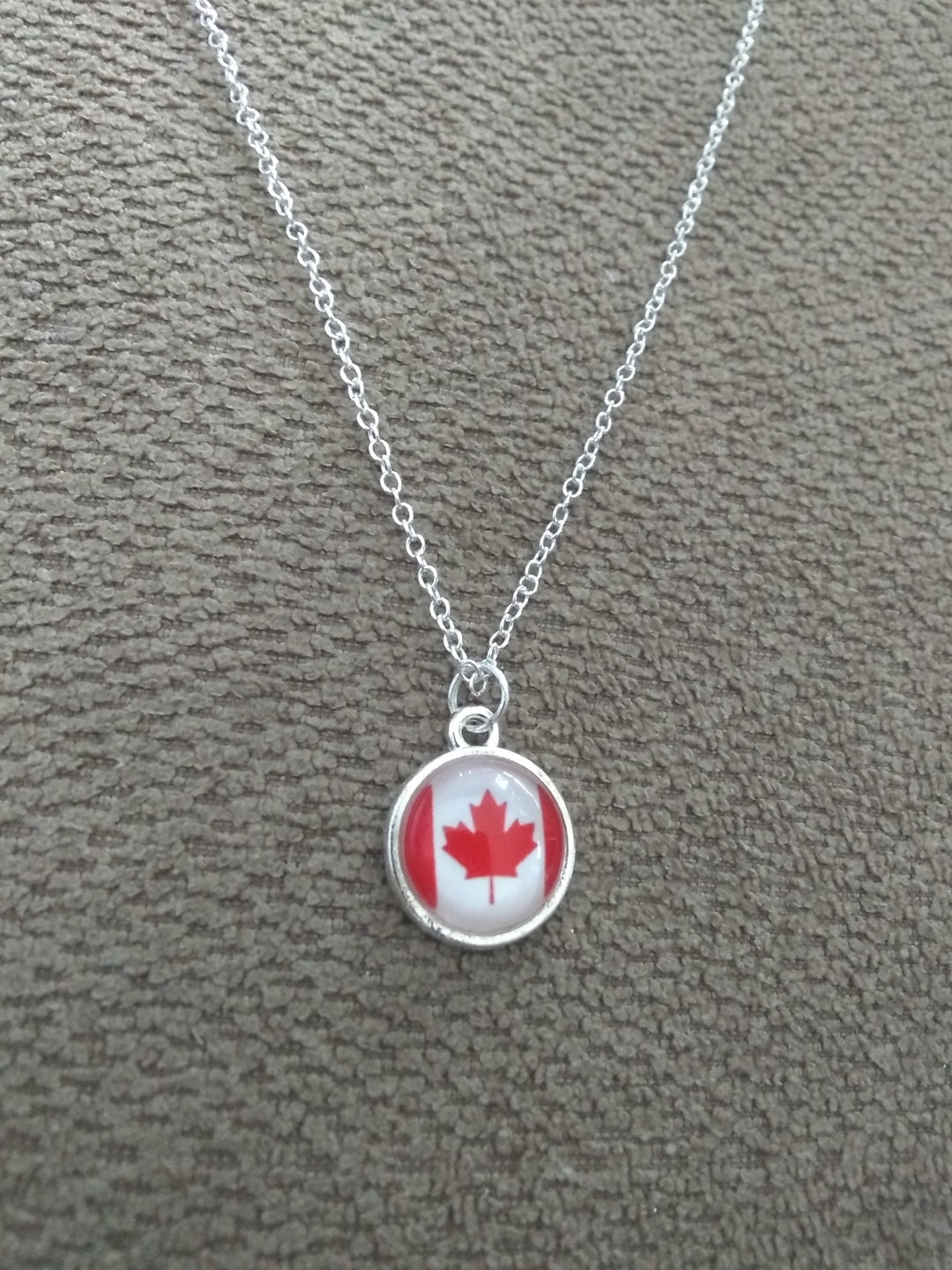 Canada Flag Pendant Necklace - Etsy Canada