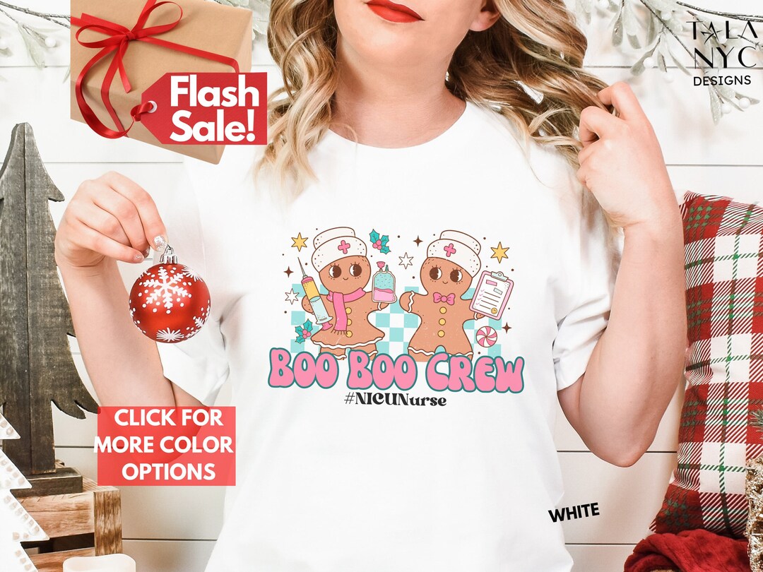Christmas Nurse Shirt Boo Boo Crew Christmas T-shirt Holiday - Etsy