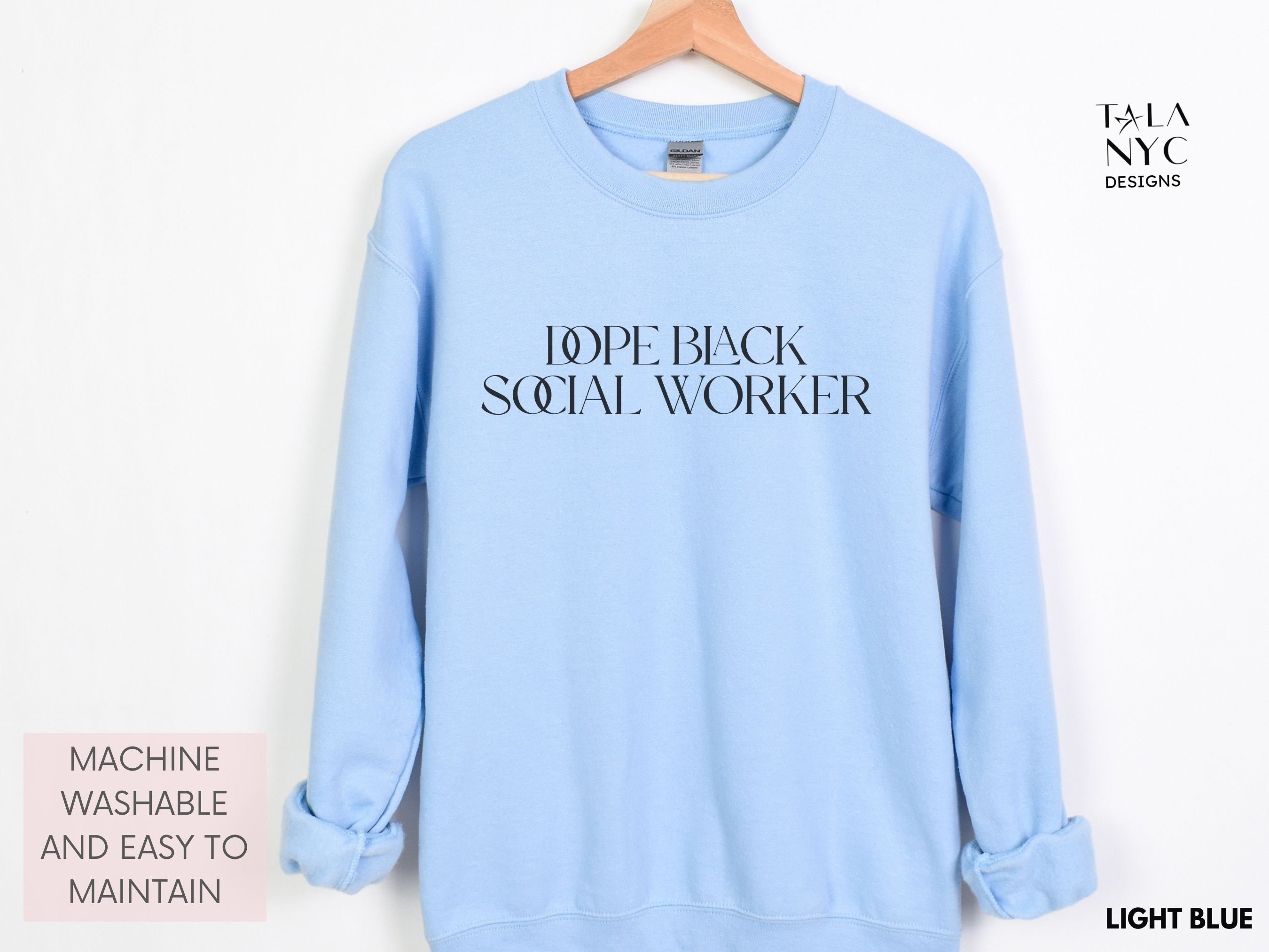 Dope Black Social Worker Sweater, LMSW 2023 Social Worker Gifts, Social ...
