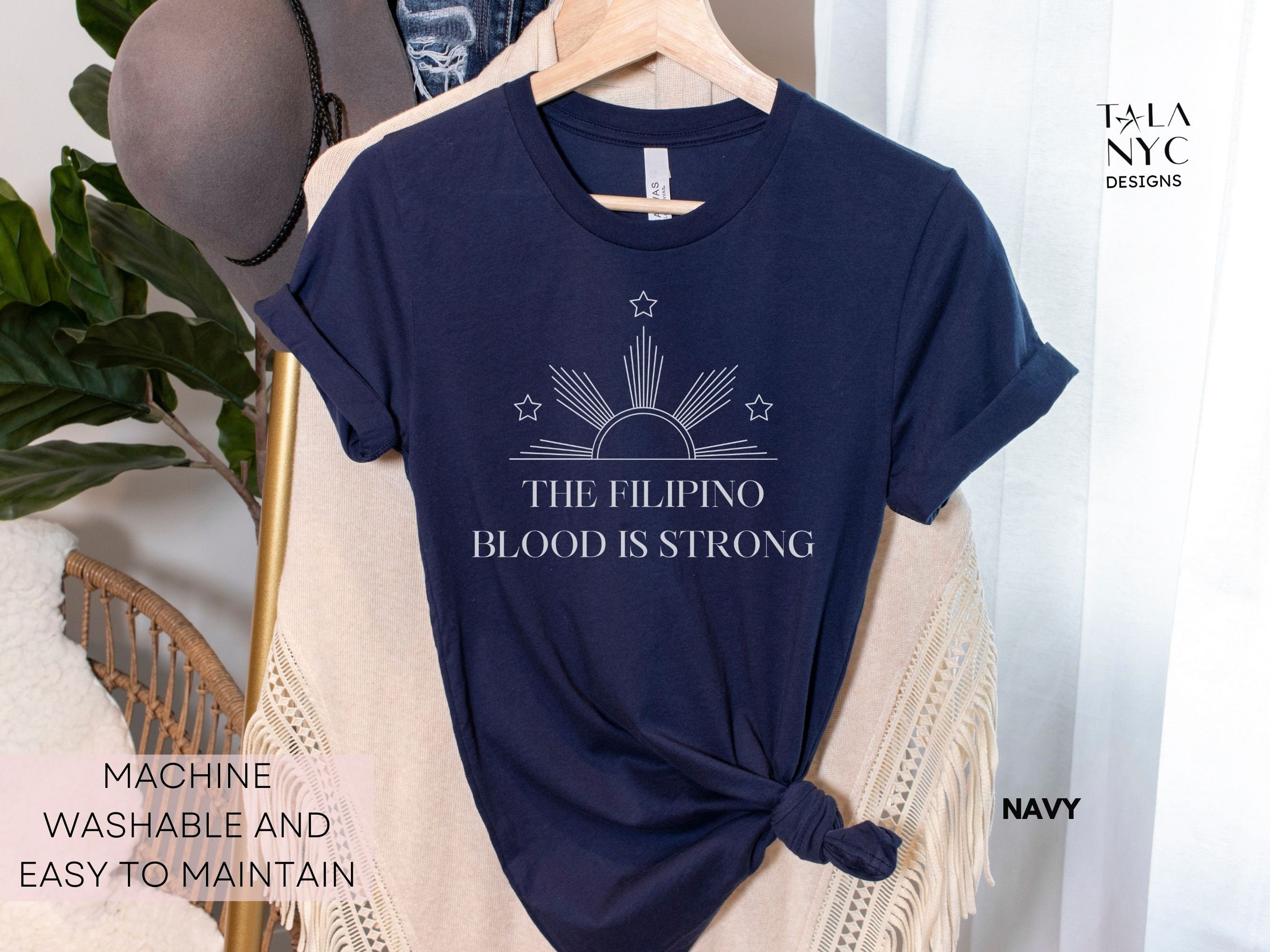 Filipino Shirt the Filipino Blood is Strong Shirt, Philippines Tee, Fil ...