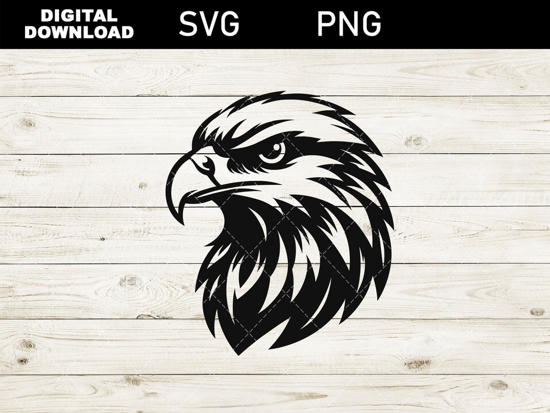 Hawk Head SVG & PNG File, Hawk Svg, Hawks Svg Mascot, Hawks School ...