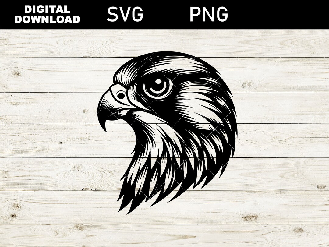 Falcon Head SVG & PNG File, Falcon Svg, Falcons Svg Mascot, Falcons Png ...