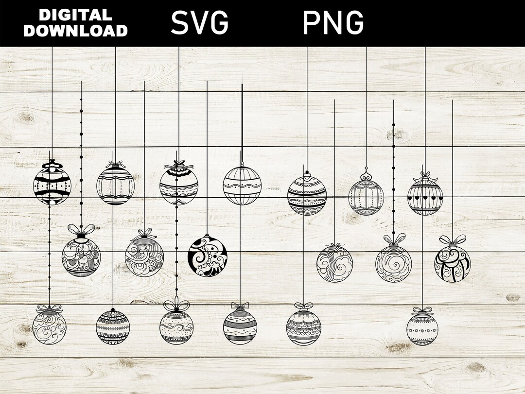 Christmas Balls Svg, Christmas Svg Bundle, Christmas Decorations Cut ...