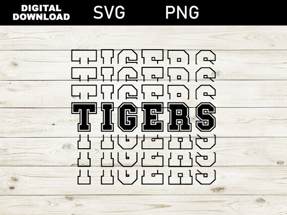 Tigers SVG Digital Download SVG Cut File SVG for Cricut or - Etsy