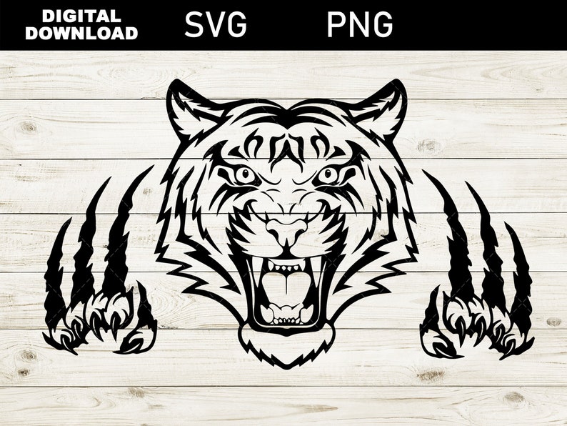 Tiger SVG Cut File Tiger Head Vector Svg Tiger Scratch Svg - Etsy Australia