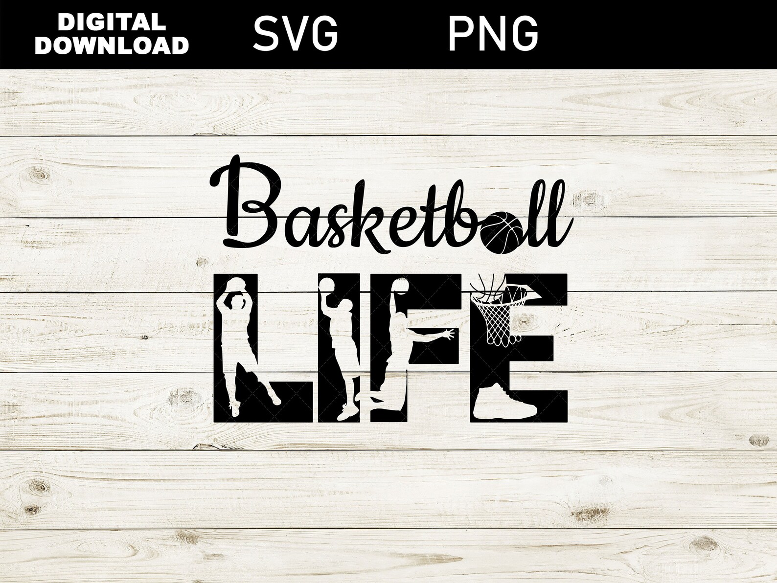 Basketball Life SVG File for the Cricut - Etsy