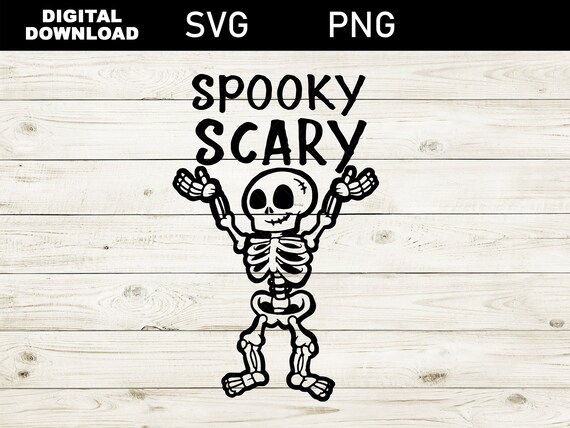 Spooky Scary Skeleton SVG Skeleton Svg Halloween Cricut Svg | Etsy