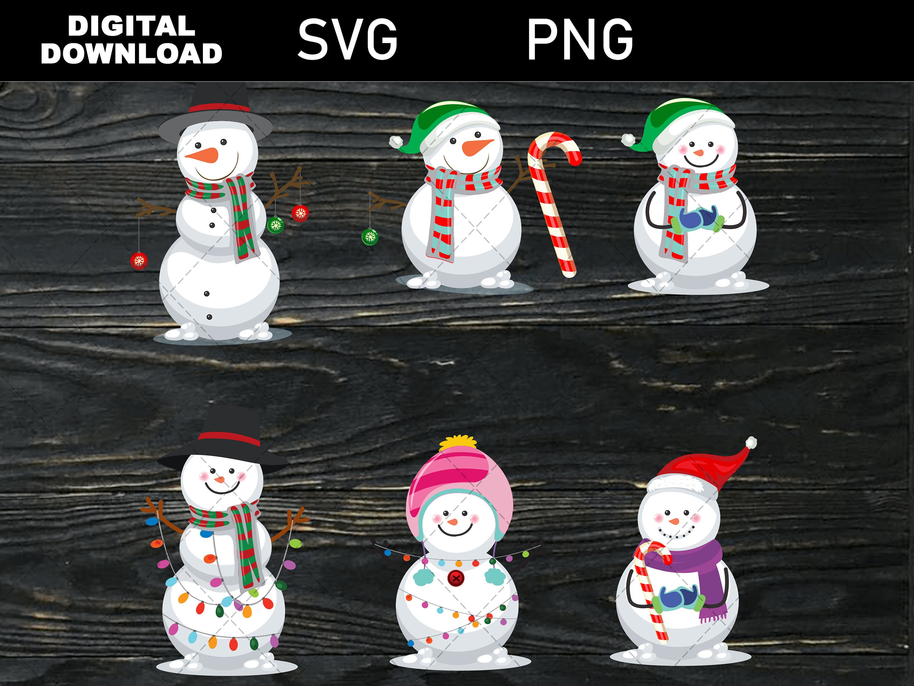 Snowman Bundle Svg, Snowman Svg, Snowman Png, Snowman Clipart ...